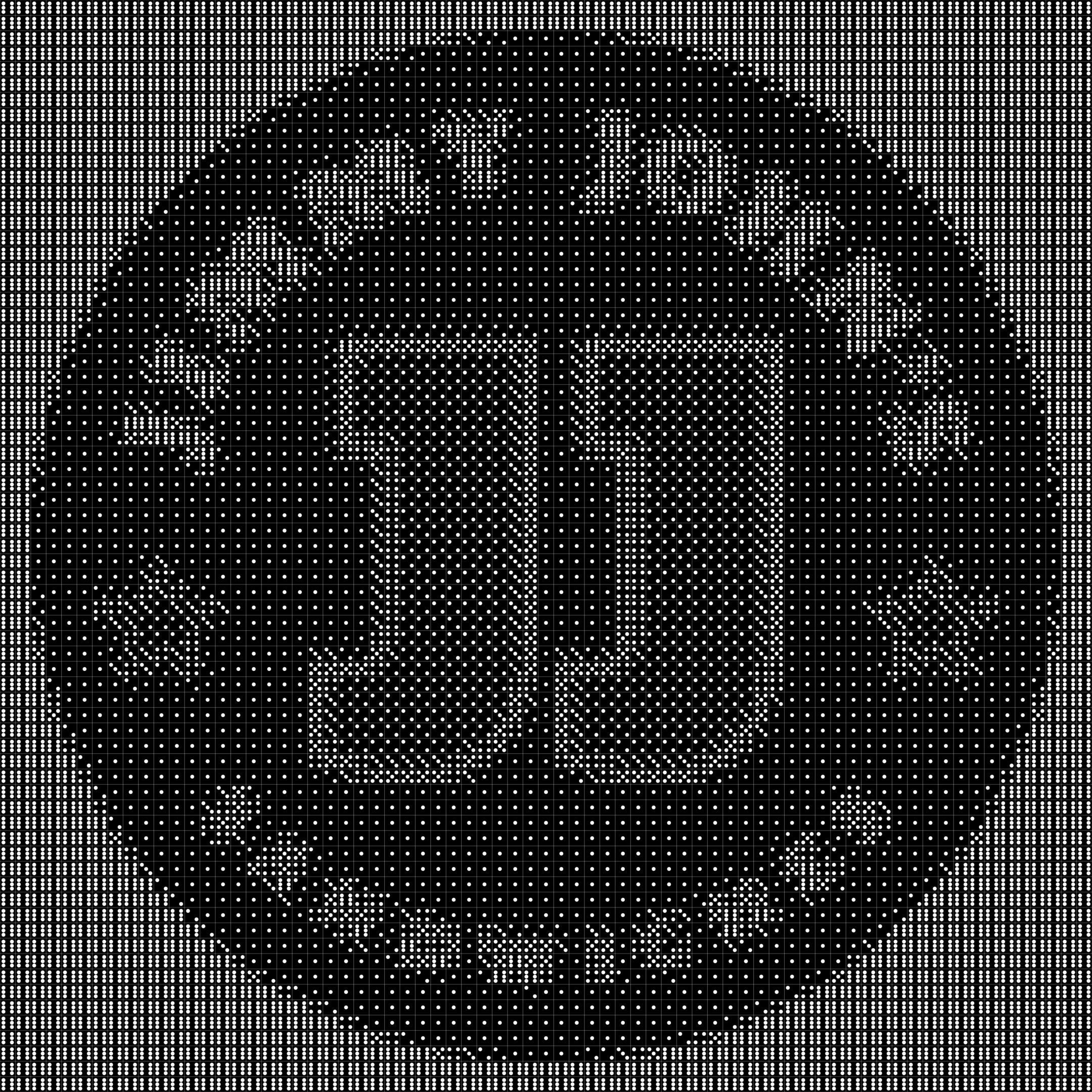 Jimmy Johns Dice Art Mosaic Handcrafted Portrait with 10,000+ Dice, Two ...